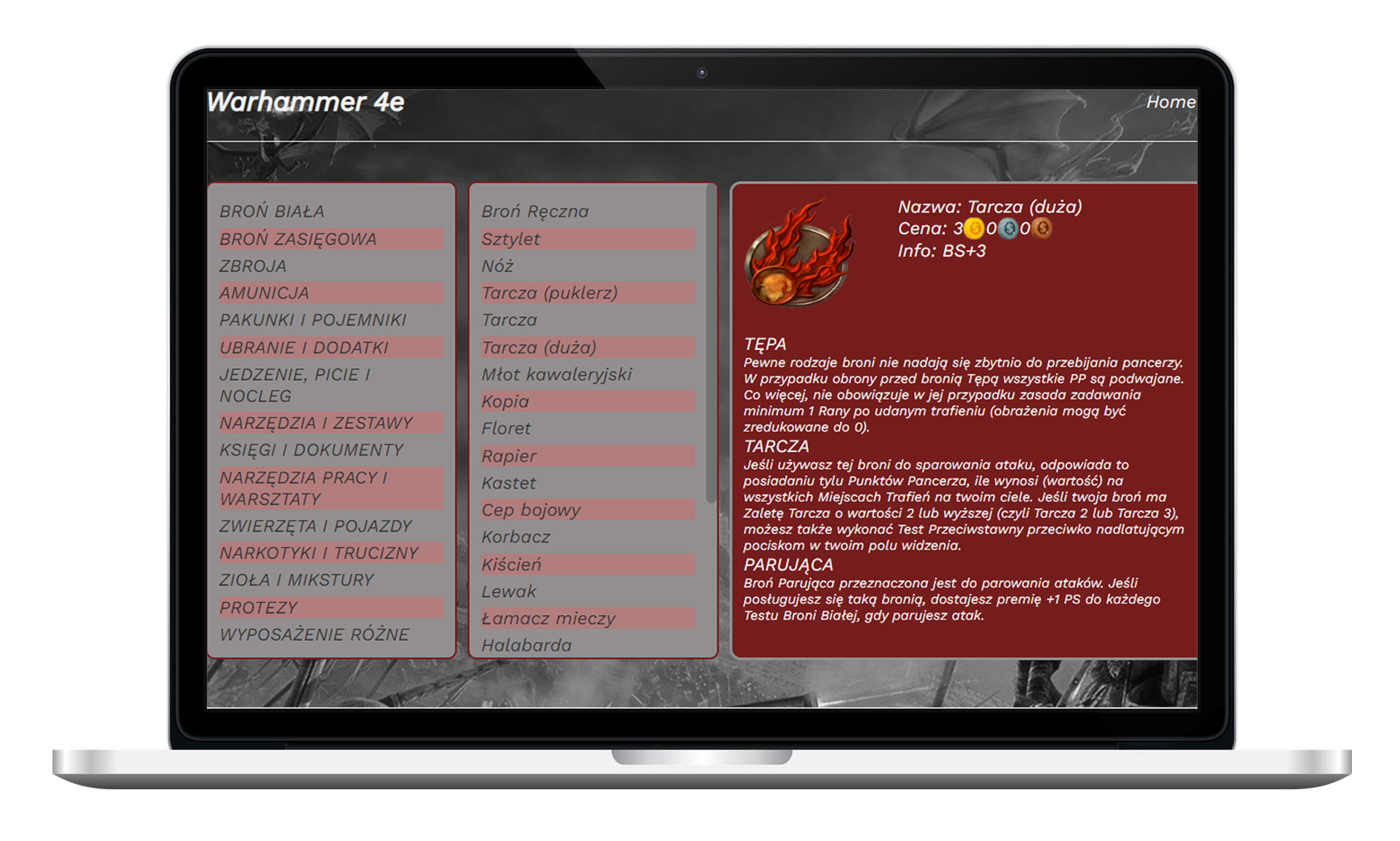 Pomocnik MG Warhammer 4e